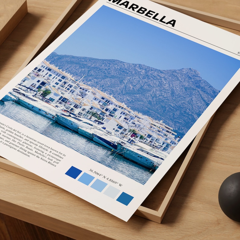 Marbella Print, Marbella Poster, Marbella Wall Art, Marbella Art Print ...