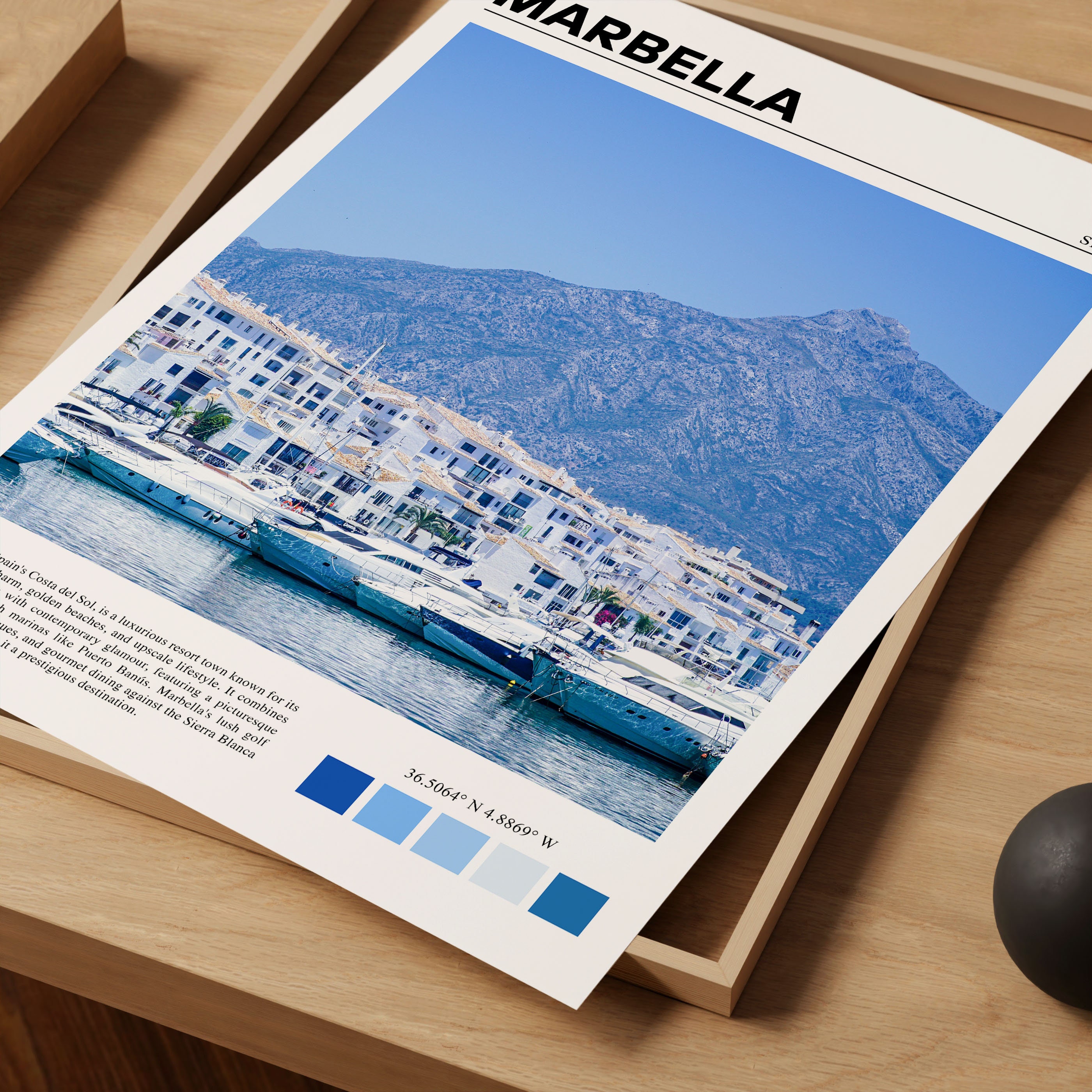Marbella Print, Marbella Poster, Marbella Wall Art, Marbella Art Print ...