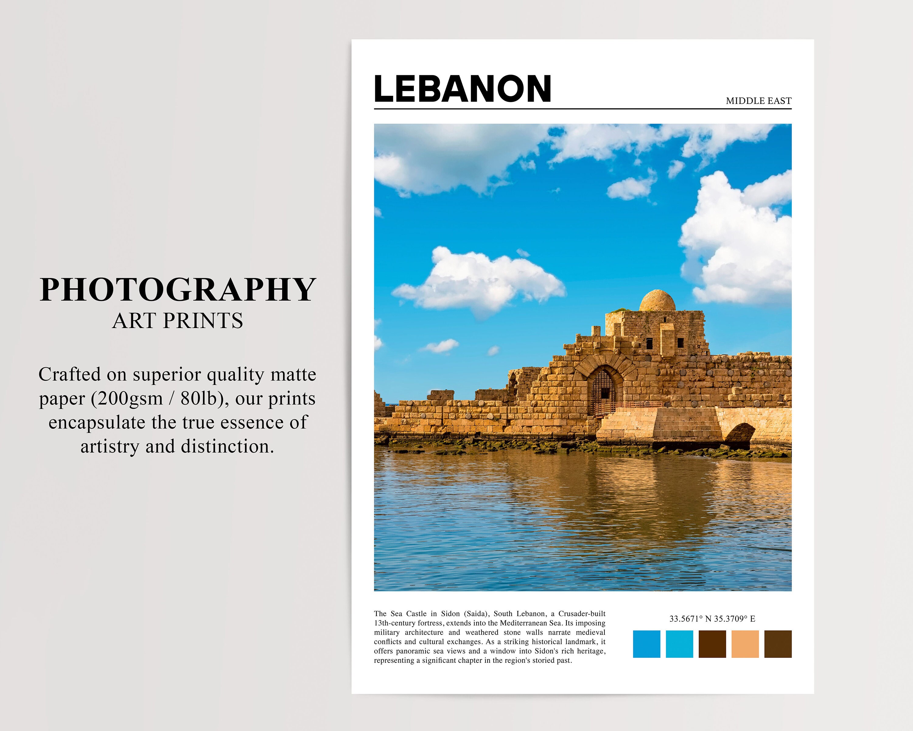 Lebanon Print, Lebanon Poster, Lebanon Wall Art, Lebanon Art Print ...