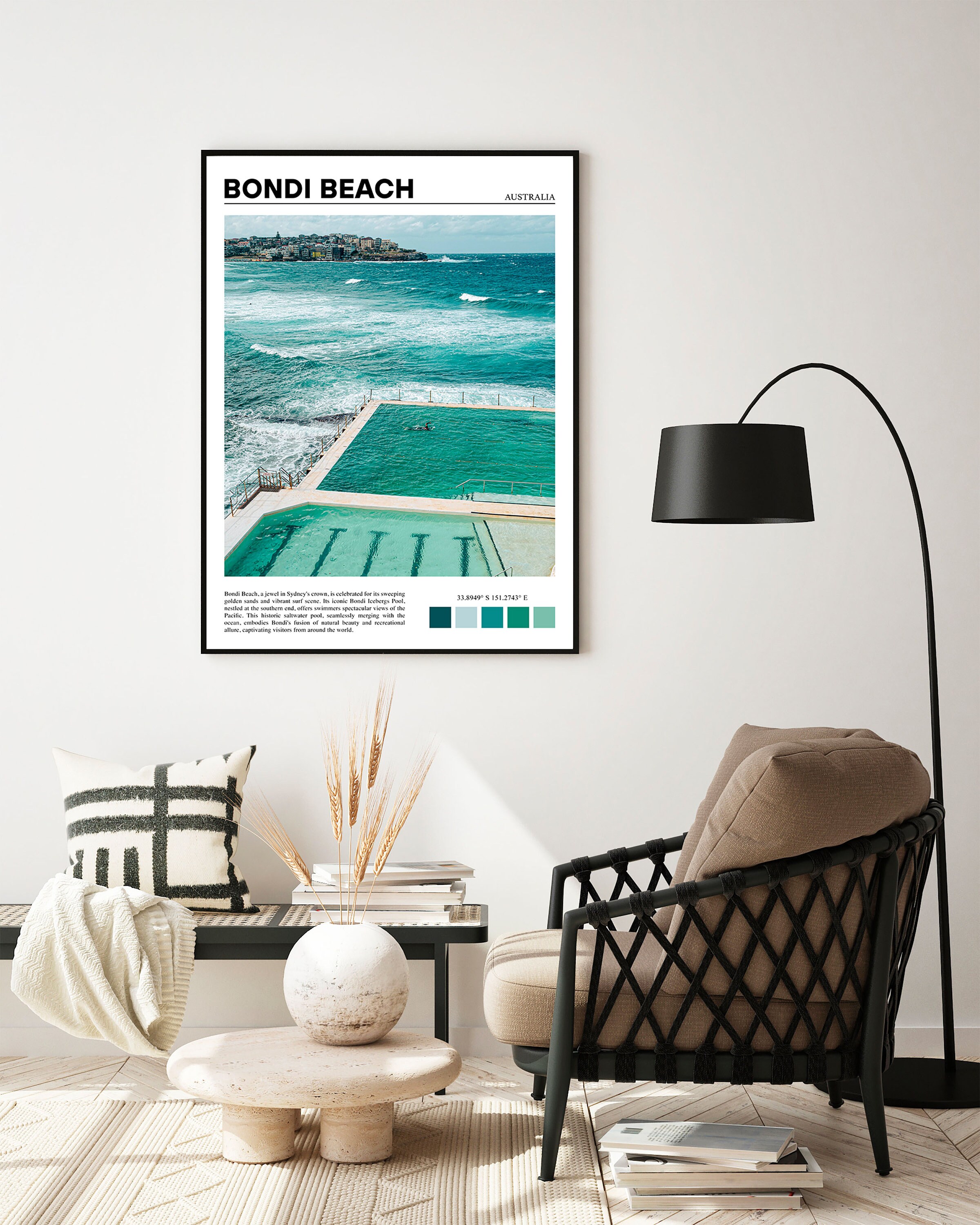 Bondi Beach Print, Bondi Beach Art, Bondi Beach Poster, Bondi Beach ...