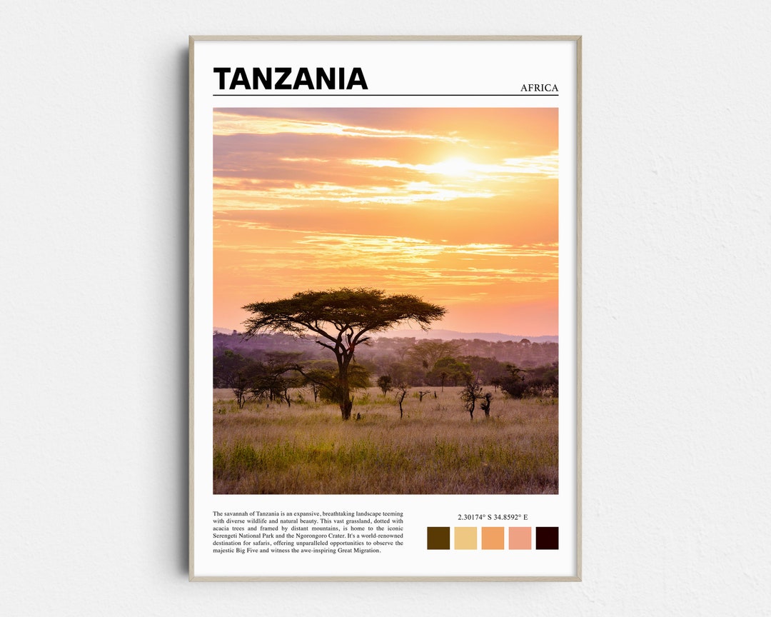 Tanzania Safari Print, Africa Photography, Savannah Wall Art - Etsy