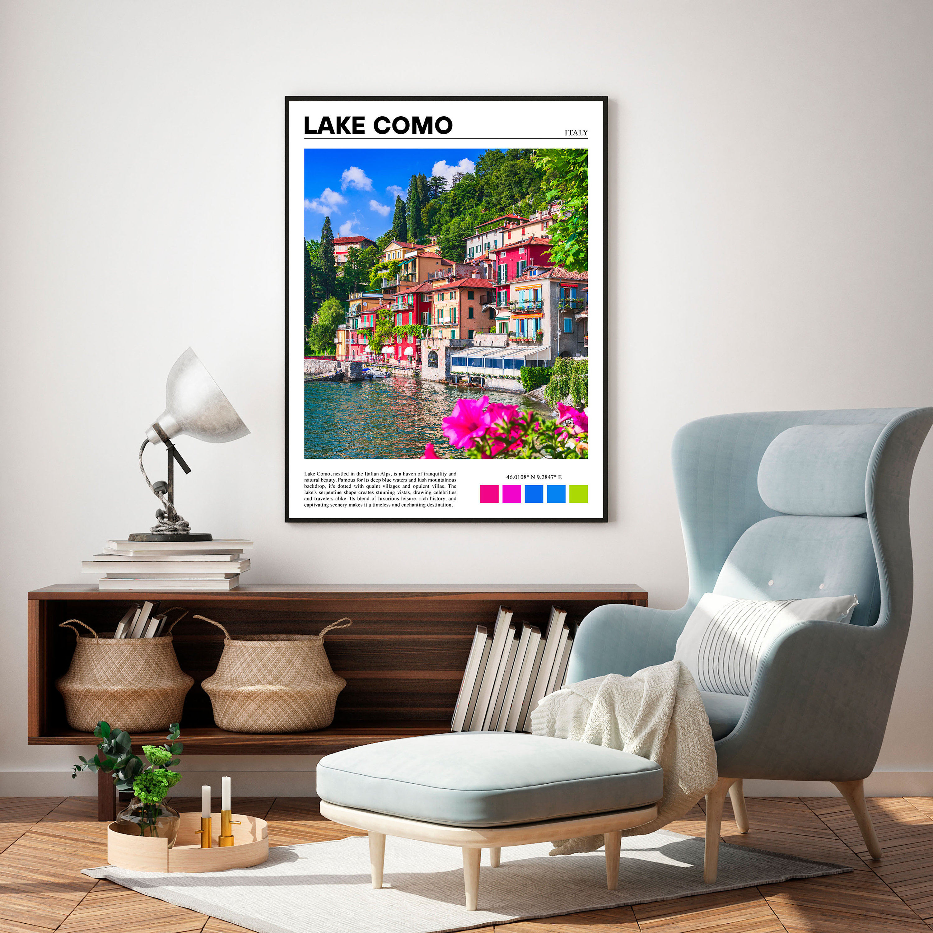 Lake Como Print, Lake Como Poster, Lake Como Wall Art, Italy Art Print ...