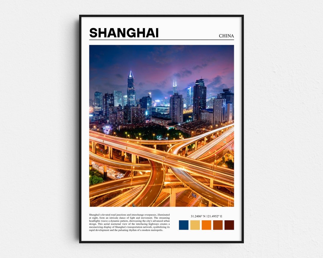 Shanghai Print, Shanghai Poster, Shanghai Wall Art, Shanghai Photo ...