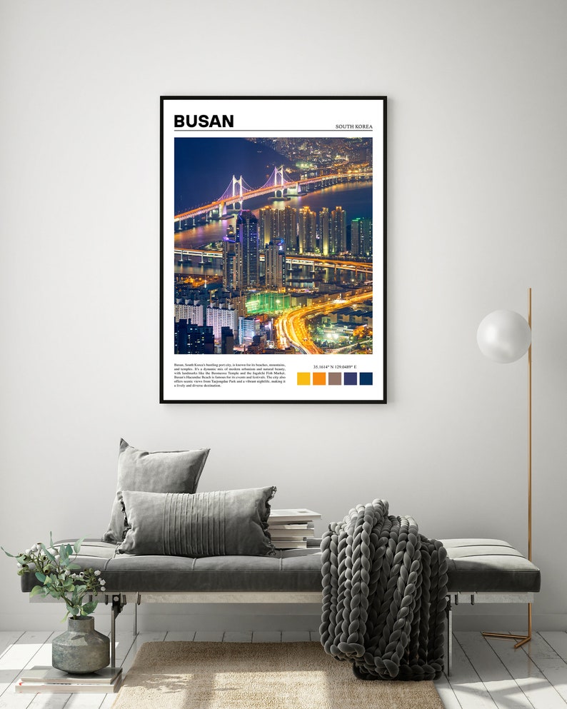 Busan Print, Busan Poster, Busan Wall Art, Busan Art Print, Busan Photo ...