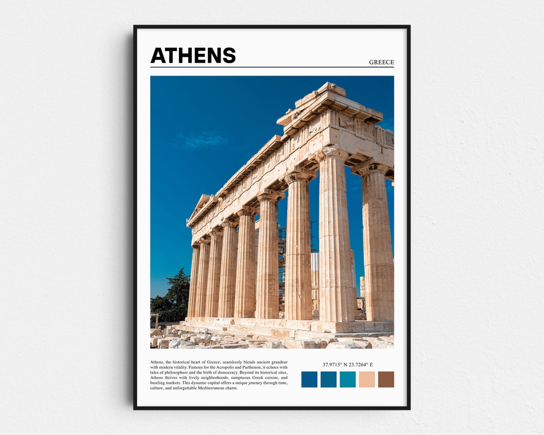 Athens Print, Athens Wall Art, Athens Poster, Athens Photo, Athens ...