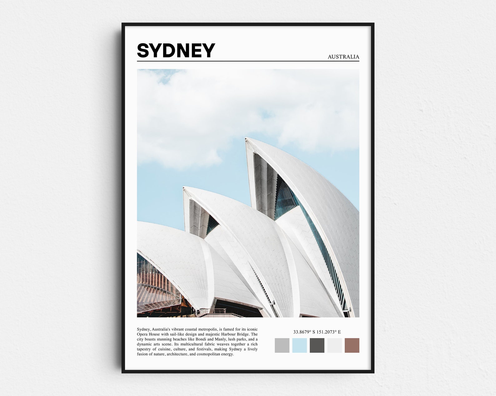 Sydney Print, Sydney Poster, Sydney Wall Art, Sydney Art Print, Sydney ...