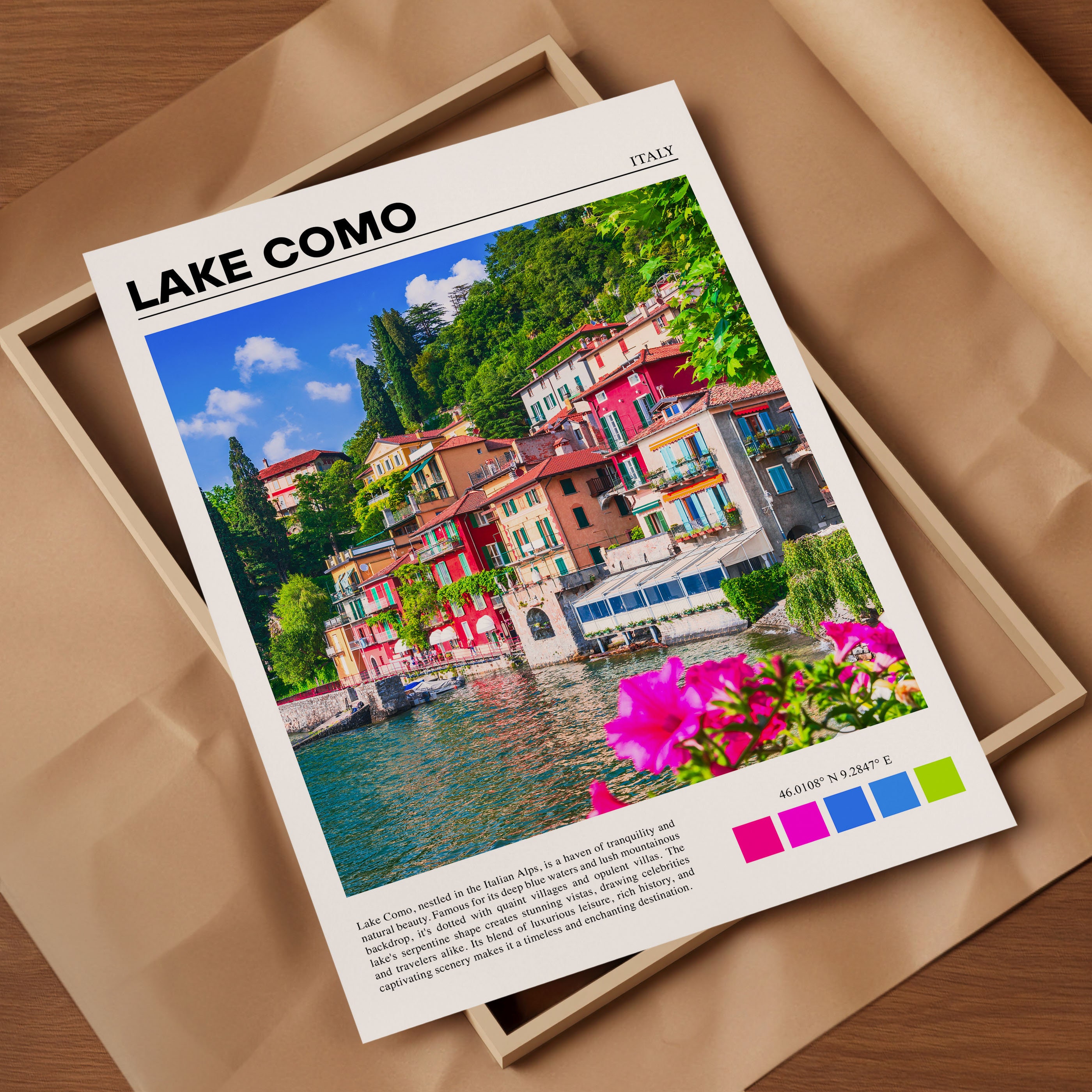 Lake Como Print, Lake Como Poster, Lake Como Wall Art, Italy Art Print ...