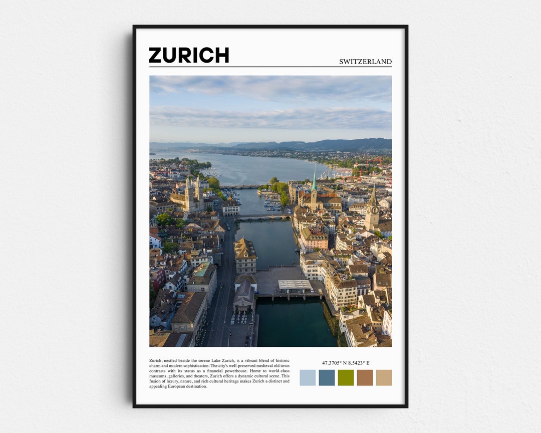 Real Photo, Zurich Print, Zurich Wall Art, Zurich Poster, Zurich Photo ...