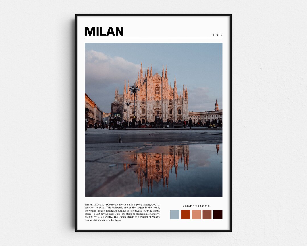 Milan Print, Milan Poster, Milan Wall Art, Milan Art Print, Milan Photo ...