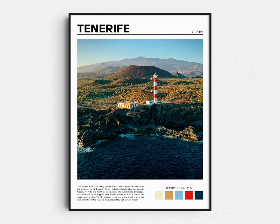 Tenerife Print, Tenerife Poster, Tenerife Wall Art, Tenerife Travel ...