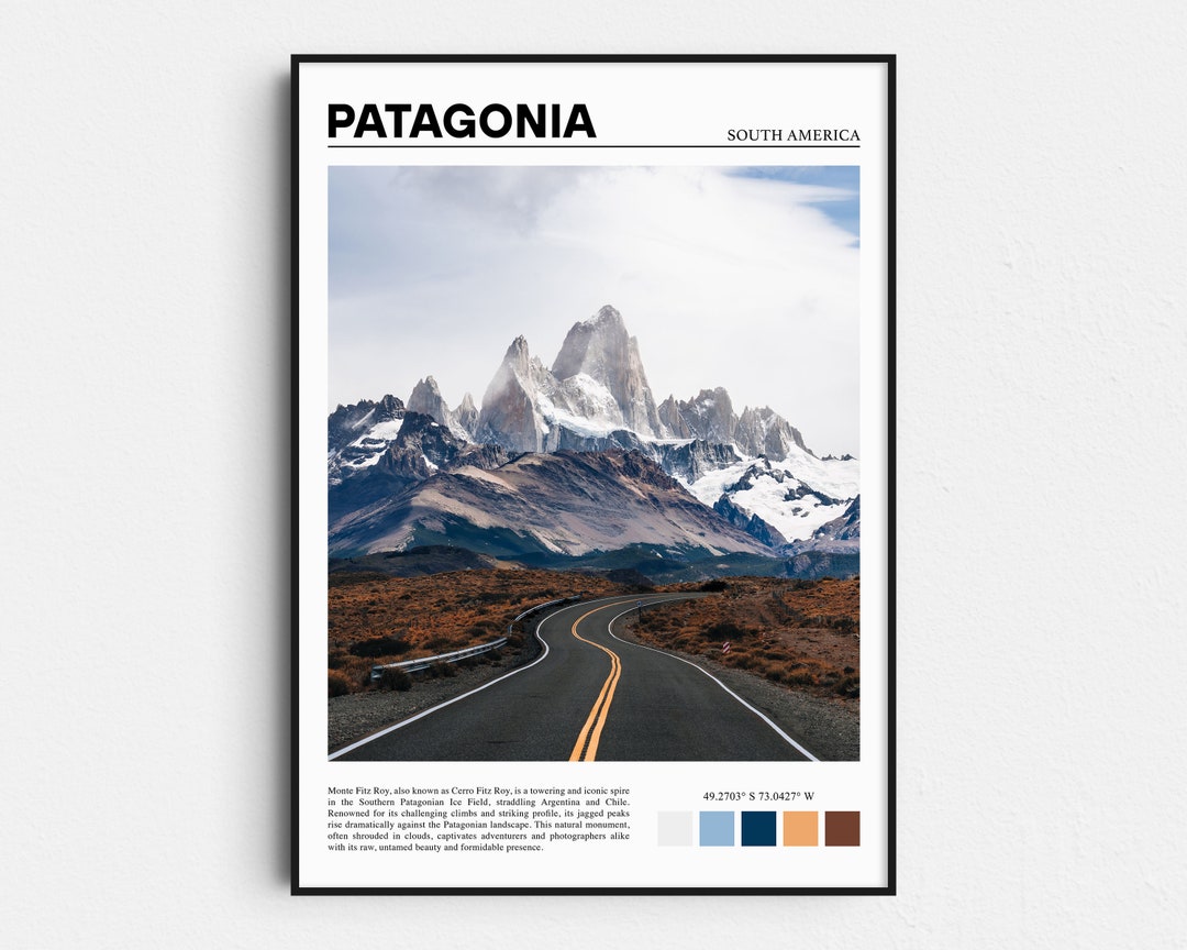 Patagonia Print, Patagonia Poster, Argentina Travel Poster, Argentina ...