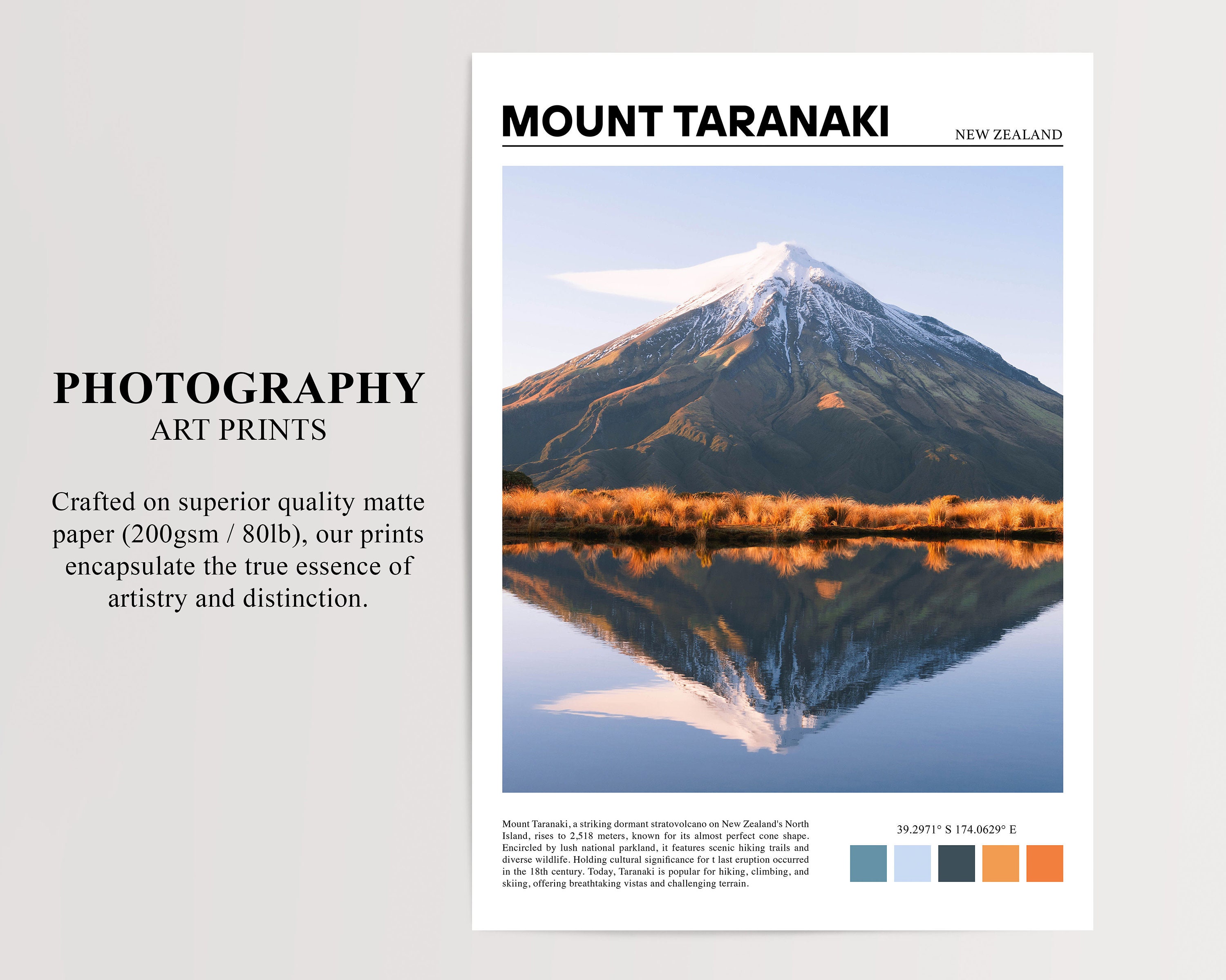 New Zealand Print, Mount Taranaki Print, Mount Taranaki Poster, Mount ...