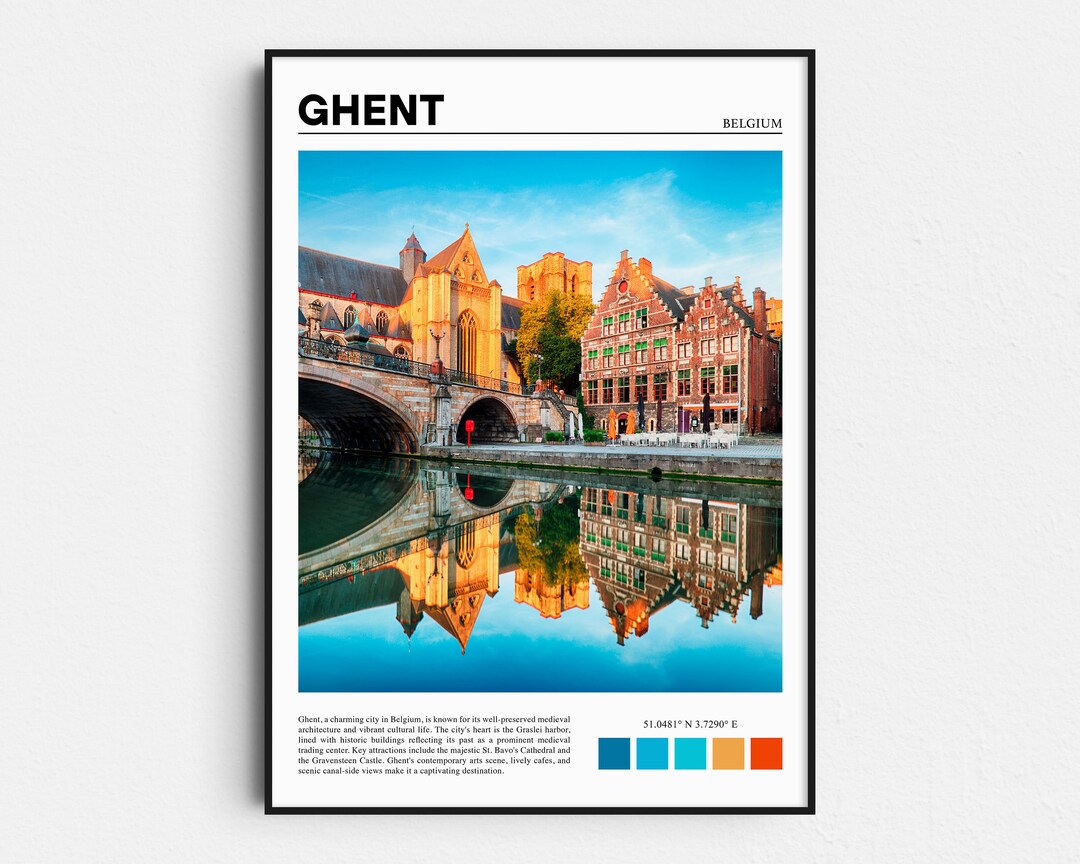 Ghent Print, Ghent Poster, Ghent Wall Art, Ghent Art Print, Ghent Photo ...