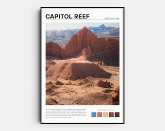 Capitol Reef National Park Poster - Etsy