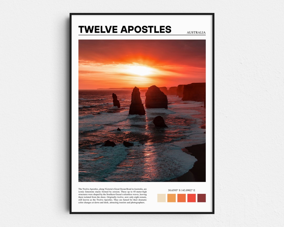 Australia Twelve Apostles Print, Twelve Apostles Wall Decor, Twelve ...