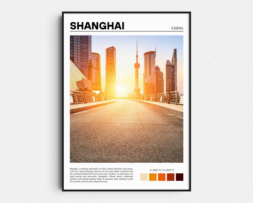 Shanghai Print, Shanghai Wall Art, Shanghai Poster, Shanghai Photo ...