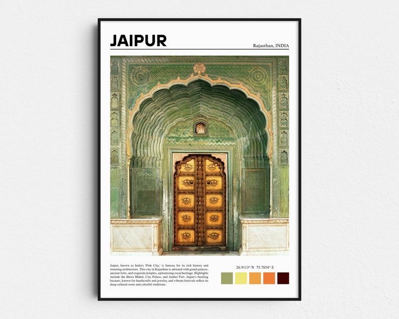 Jaipur India Art Print, Travel Photography, City Wall Decor - Etsy