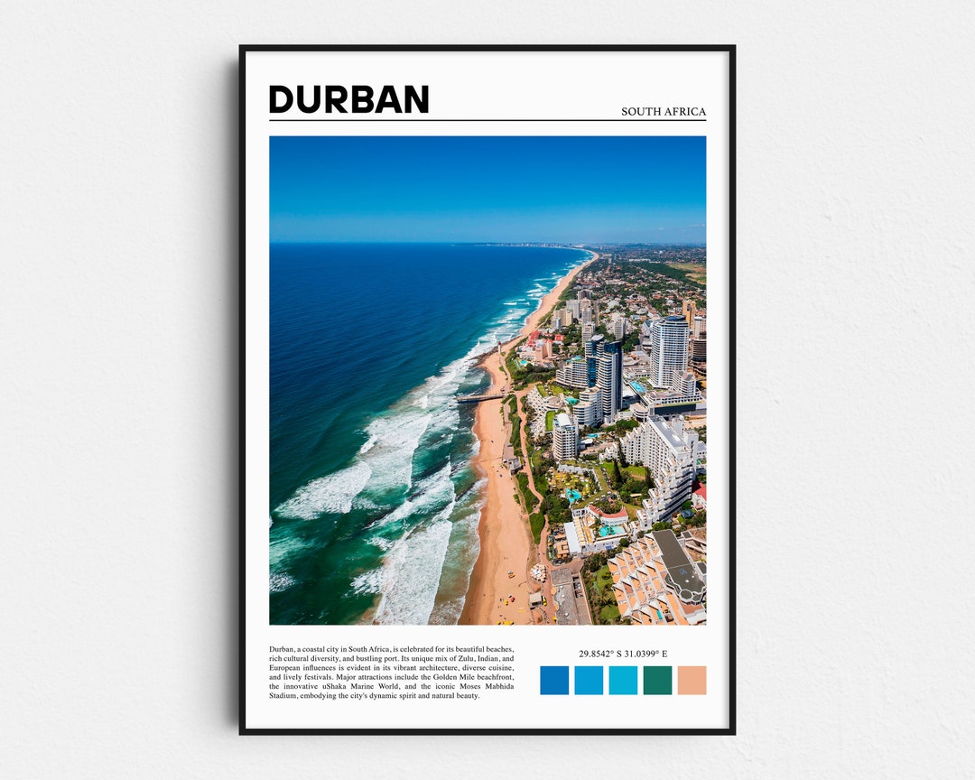 Durban Print, Durban Poster, Durban Wall Art, Durban Art Print, Durban ...