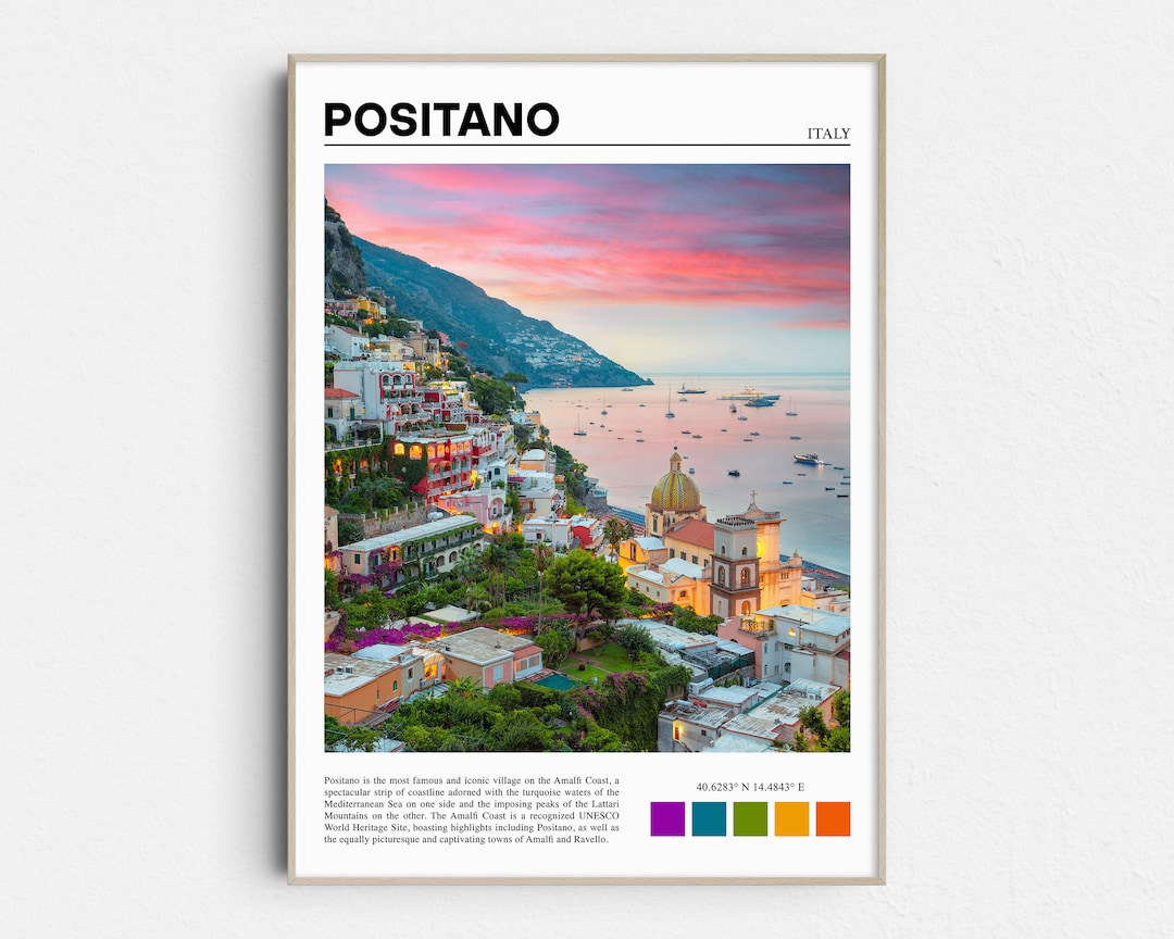 Sunset Photo, Positano Print, Positano Wall Art, Positano Poster ...