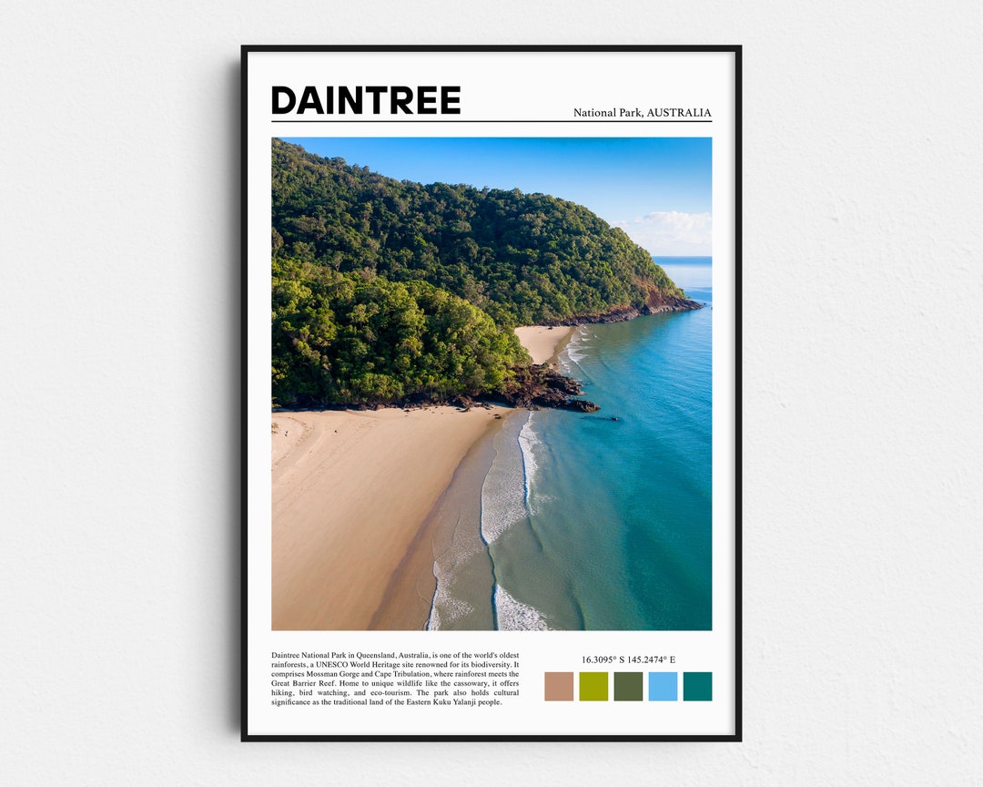 Daintree National Park Print, Australia, Daintree Rainforest Poster ...
