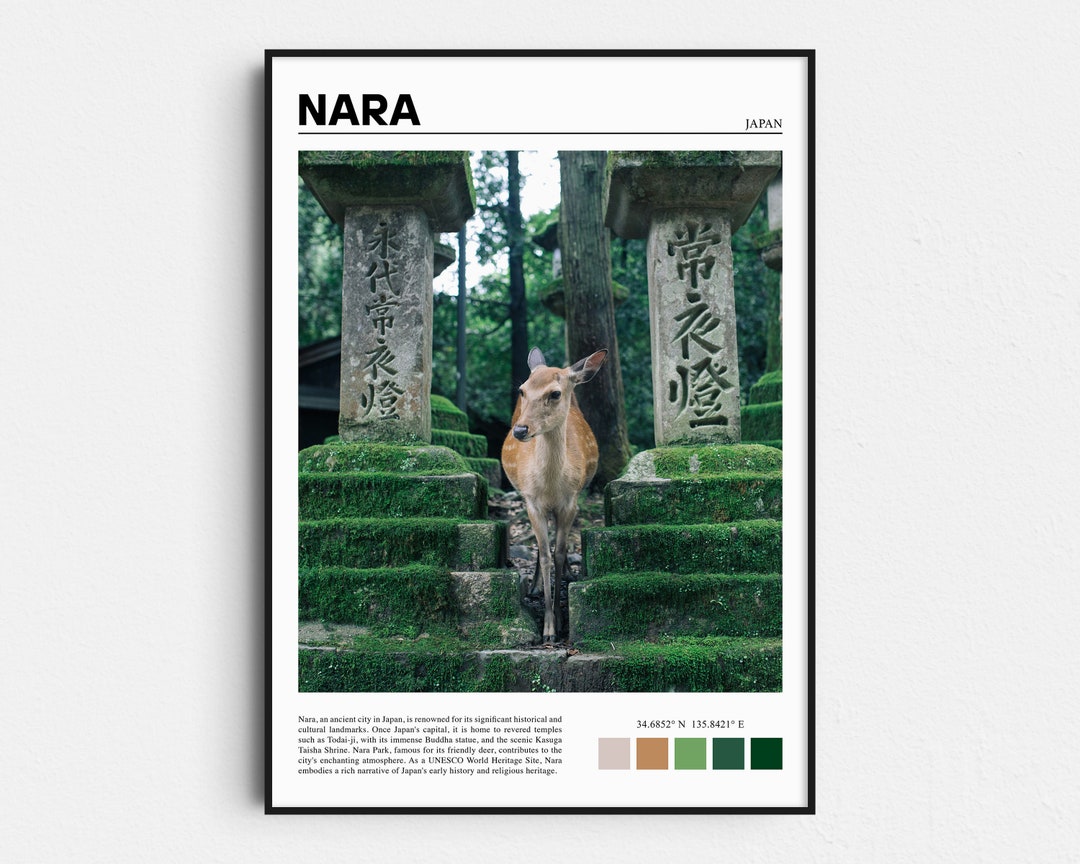 Nara Print, Nara Poster, Nara Wall Art, Nara Artwork, Japan Print, Nara ...