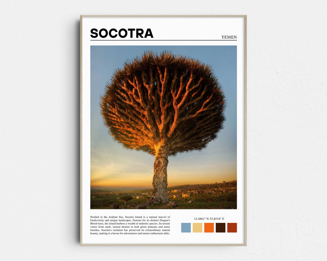 Yemen Socotra Island Print, Socotra Wall Art, Socotra Poster, Socotra ...