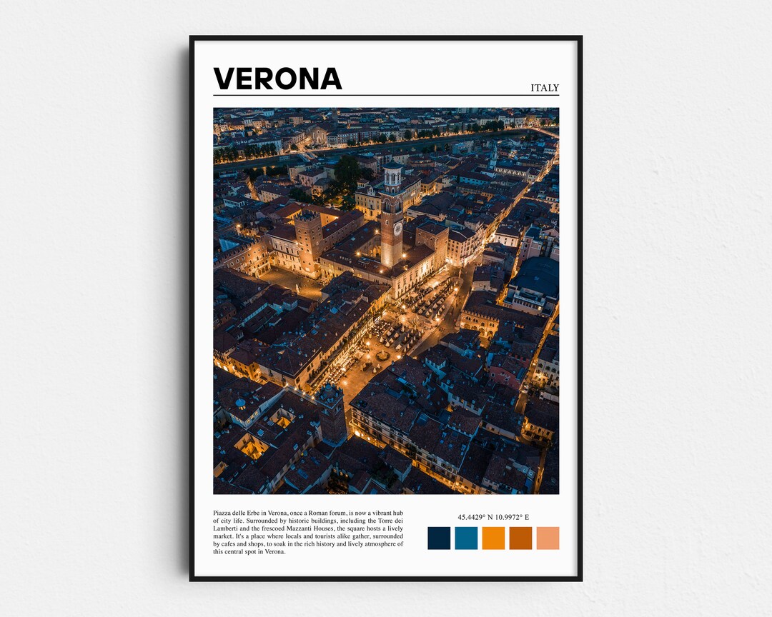 Verona Print, Night Photo, Verona Wall Art, Verona Poster, Verona ...