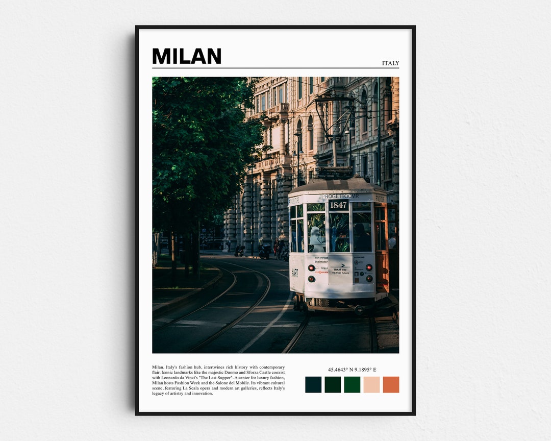 Milan Print Milan Wall Art Milan Poster Milan Photo Milan - Etsy