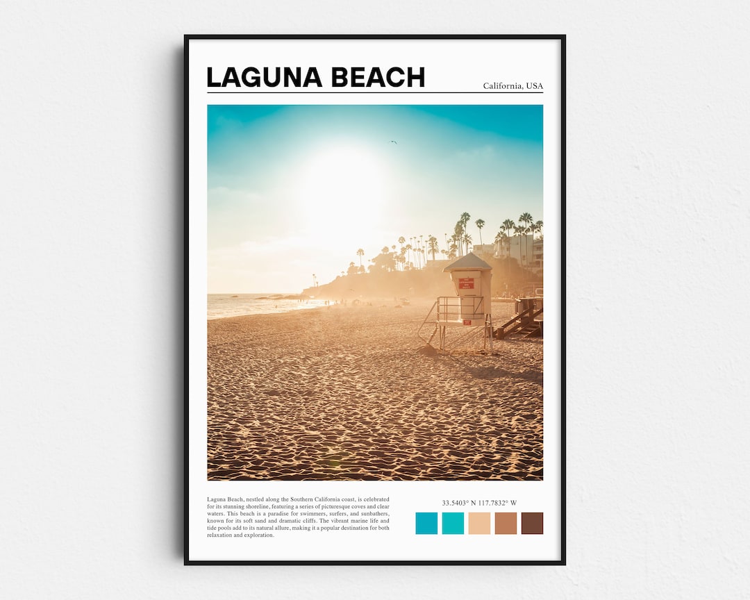 Laguna Beach Print, Laguna Beach Poster, Laguna Beach Art Print, Laguna ...