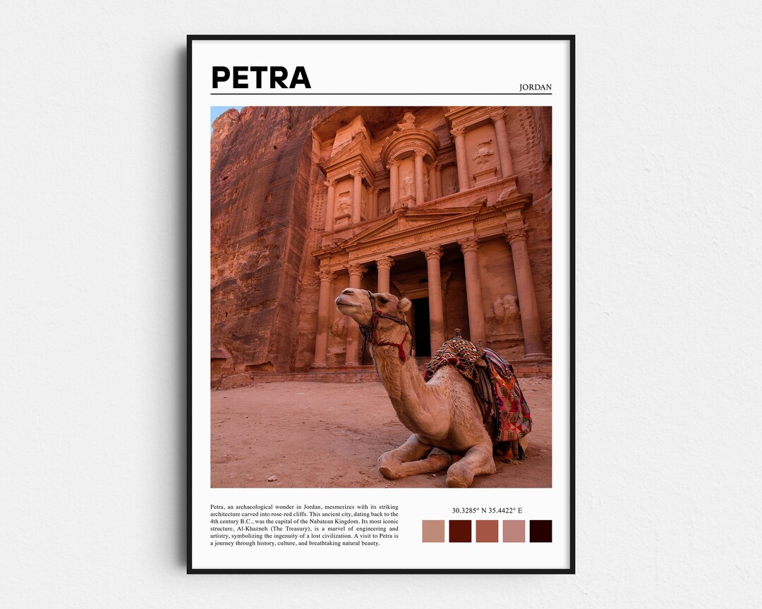 Petra Print, Petra Travel Poster, Jordan Travel Print, Jordan Print ...