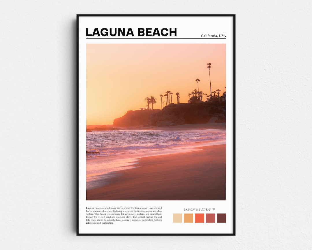 Laguna Beach Print, Laguna Beach Poster, Laguna Beach Art Print, Laguna ...