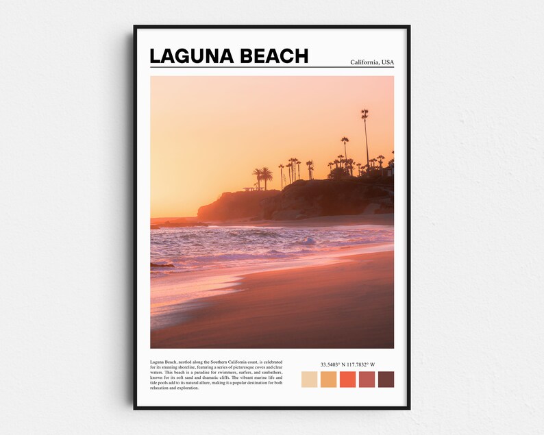 Laguna Beach Print, Laguna Beach Poster, Laguna Beach Art Print, Laguna ...