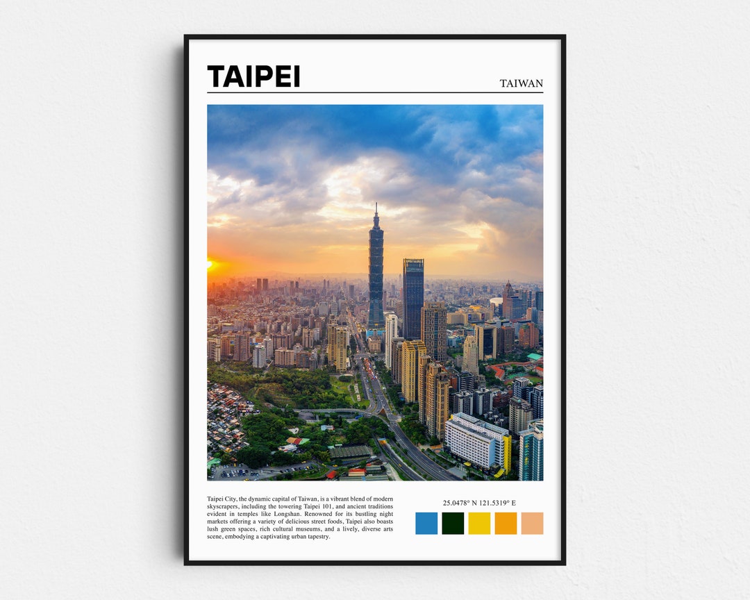 Taipei Print, Taiwan Poster, Taipei Travel Print, Taipei Travel Poster ...