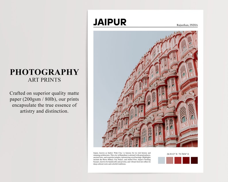 Jaipur Print, Jaipur Art, Jaipur Poster, Jaipur Photo, Jaipur Poster ...