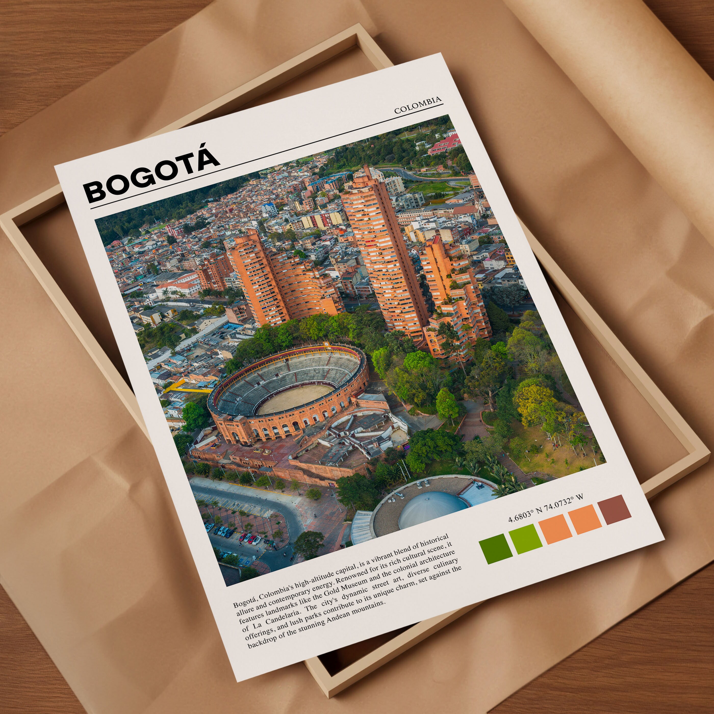 Bogota Print, Bogota Poster, Bogota Wall Art, Bogota Art Print, Bogota ...