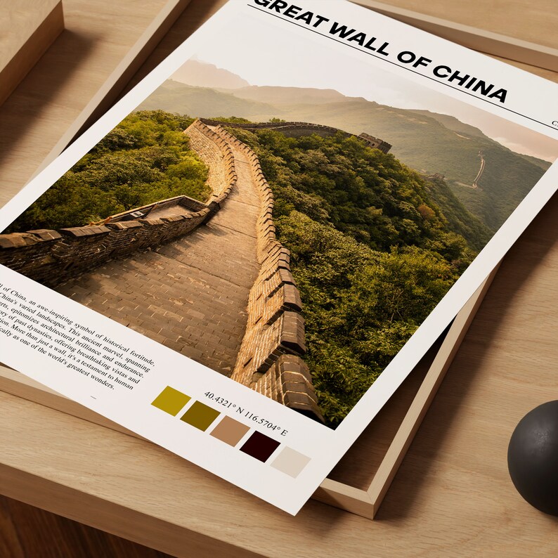 Great Wall of China Print, Great Wall Poster, China Travel Art, Great ...