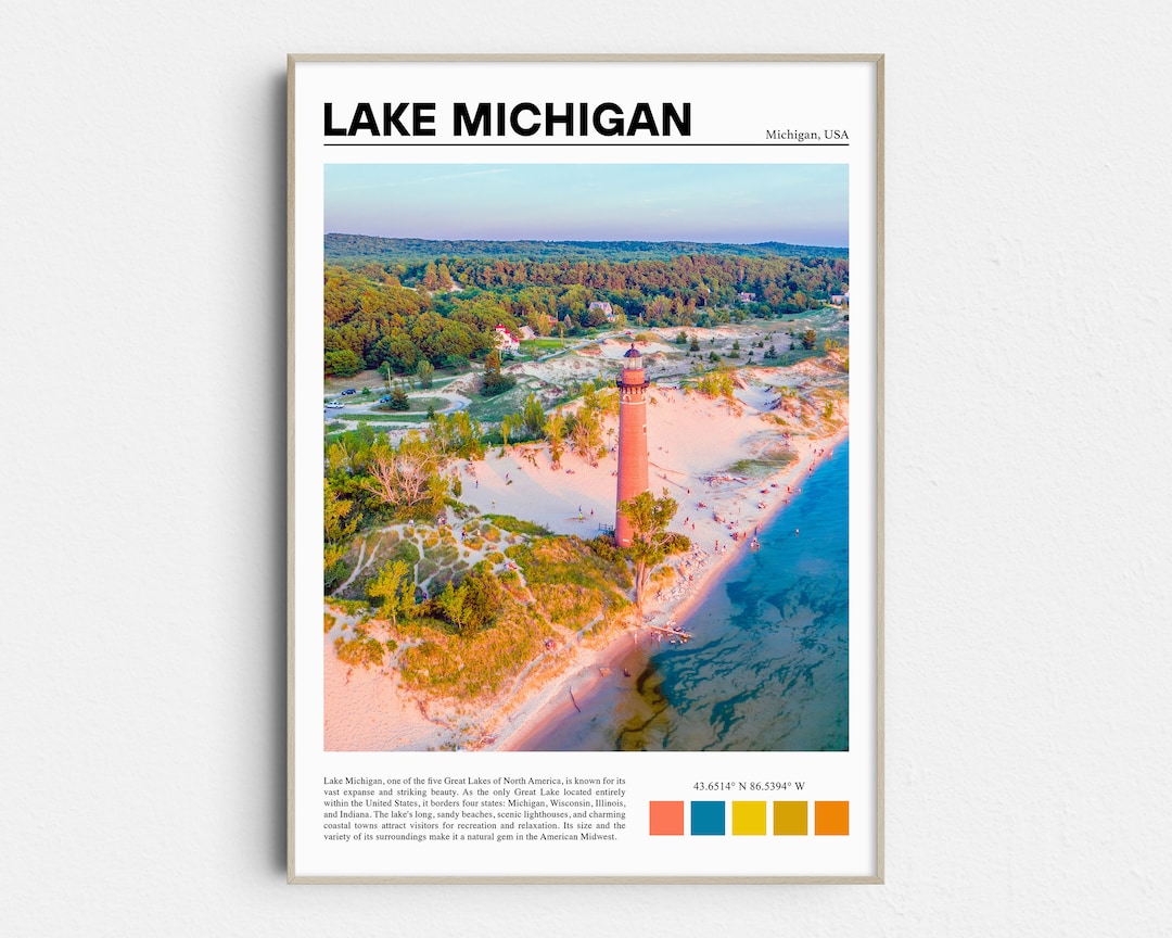 Lake Michigan Print, Lake Michigan Poster, Lake Michigan Photo, Lake ...