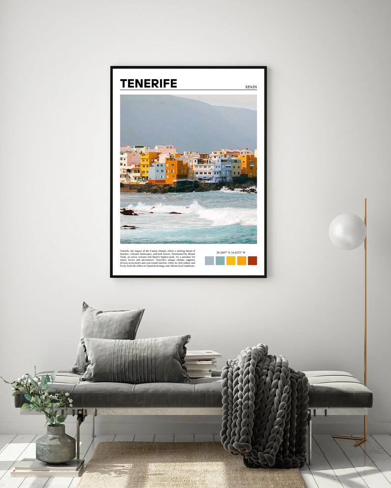 Tenerife Print, Tenerife Poster, Tenerife Wall Art, Tenerife Art Print ...