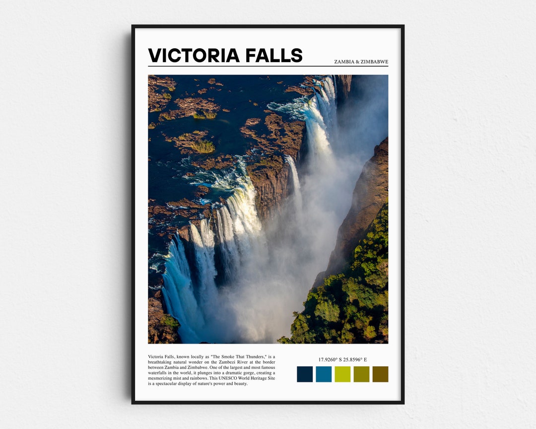 Victoria Falls Print, Victoria Falls Poster, Victoria Falls Wall Art ...