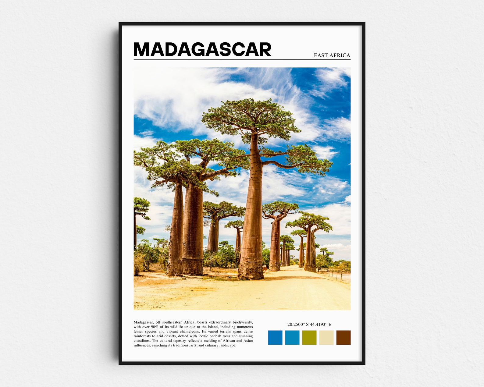 Madagascar Print, Madagascar Poster, Madagascar Wall Art, Madagascar ...