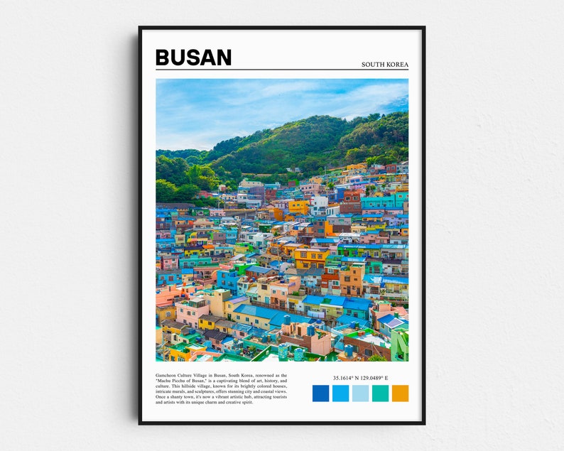 Busan Print, Busan Poster, Busan Wall Art, Busan Art Print, Busan Photo ...