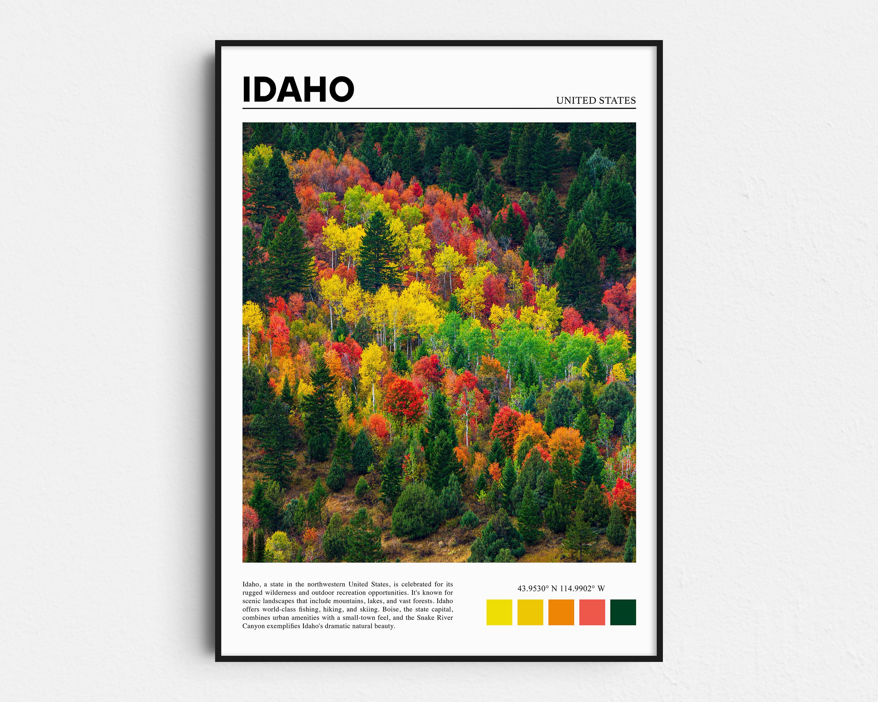Idaho Print, Idaho Wall Art, Idaho Poster, Idaho Photo, Idaho Poster ...