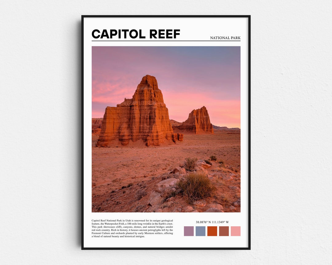 Capitol Reef Print, Capitol Reef Poster, Capitol Reef Wall Art, Capitol ...