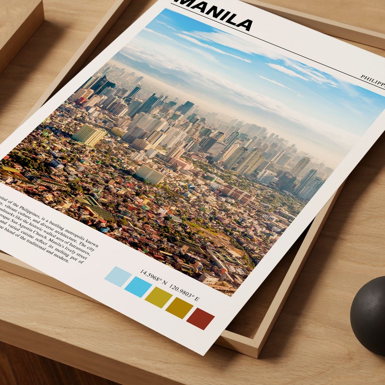Manila Print, Manila Poster, Manila Wall Art, Manila Art Print, Manila ...