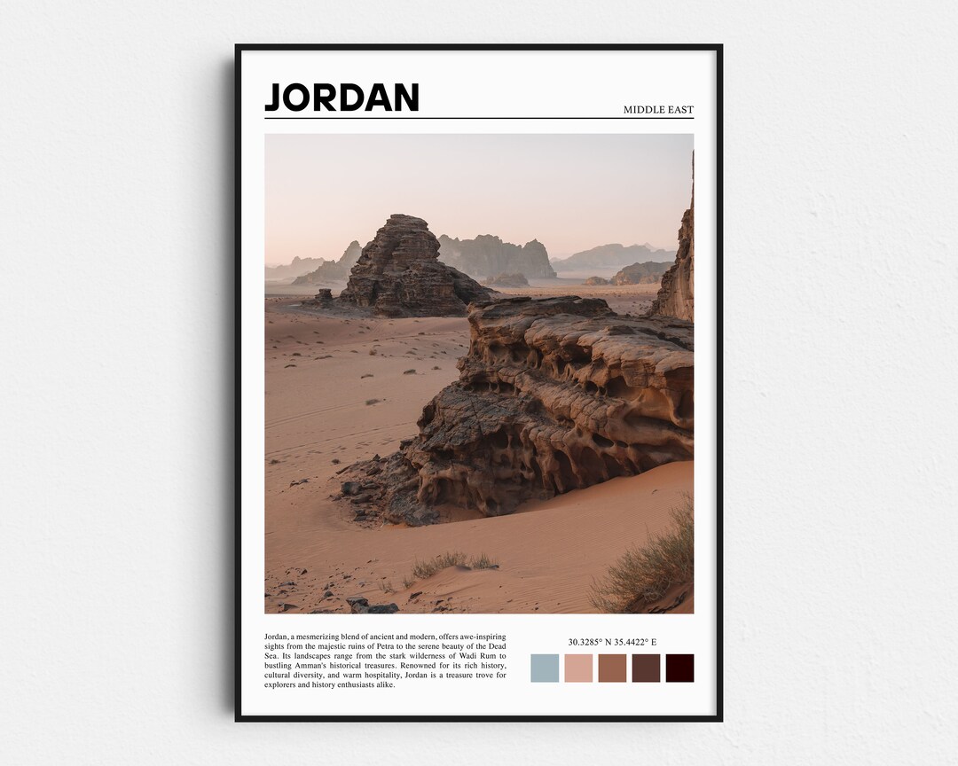 Jordan Print, Jordan Poster, Jordan Wall Art, Jordan Art Print, Jordan ...