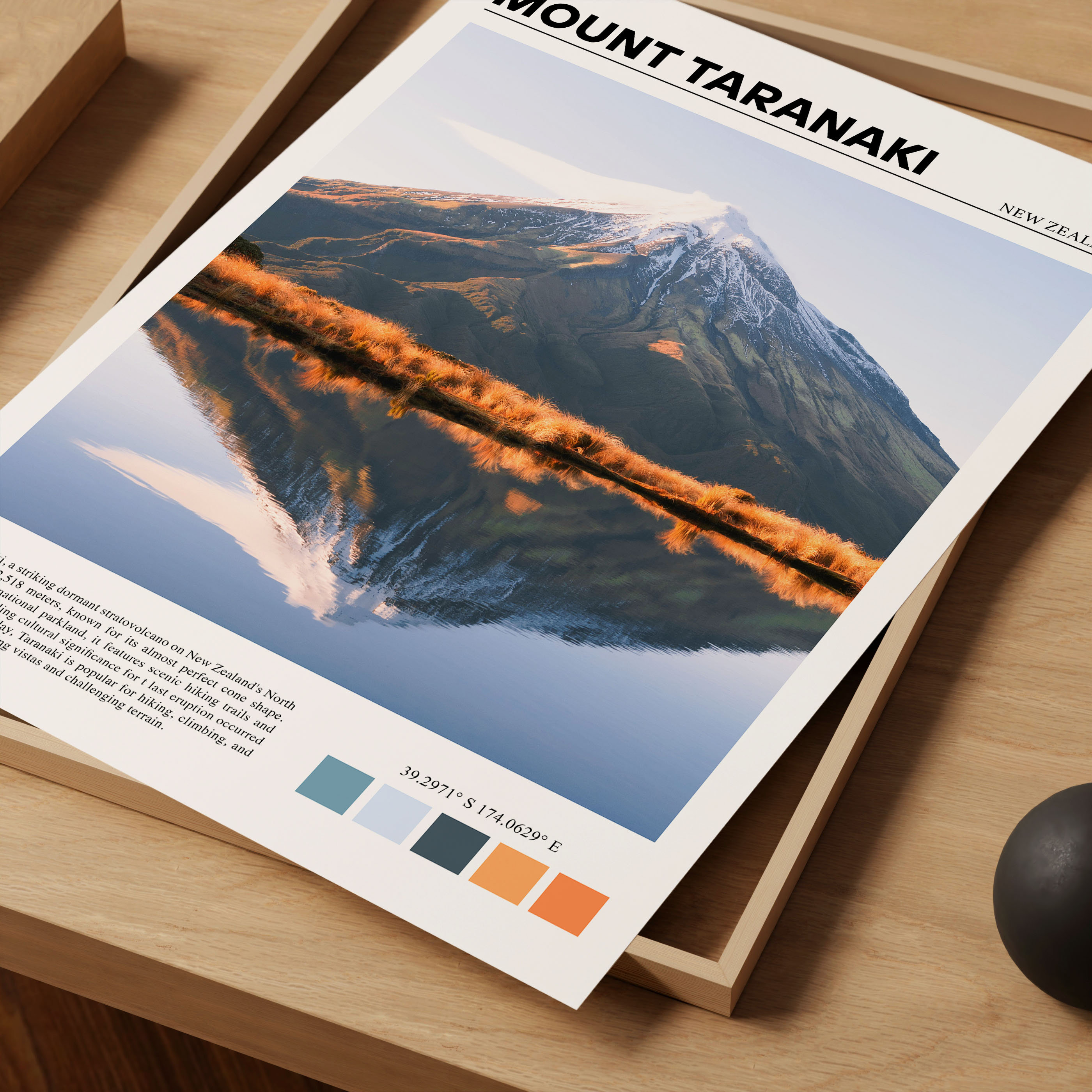 New Zealand Print, Mount Taranaki Print, Mount Taranaki Poster, Mount ...