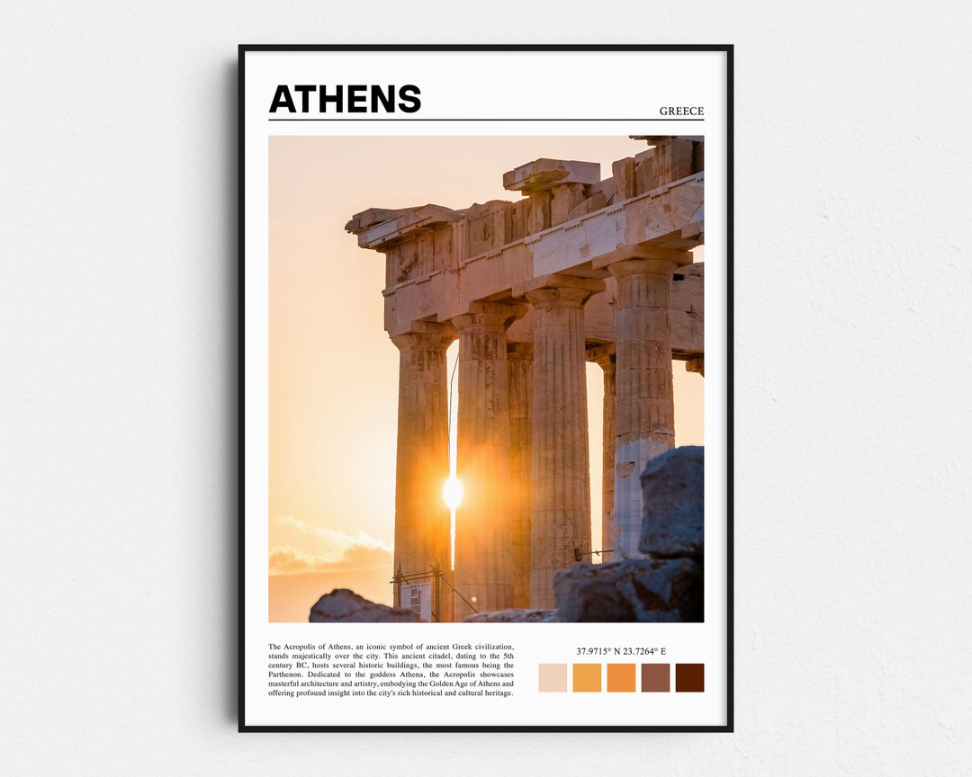 Athens Print, Athens Wall Art, Athens Poster, Athens Photo, Athens ...