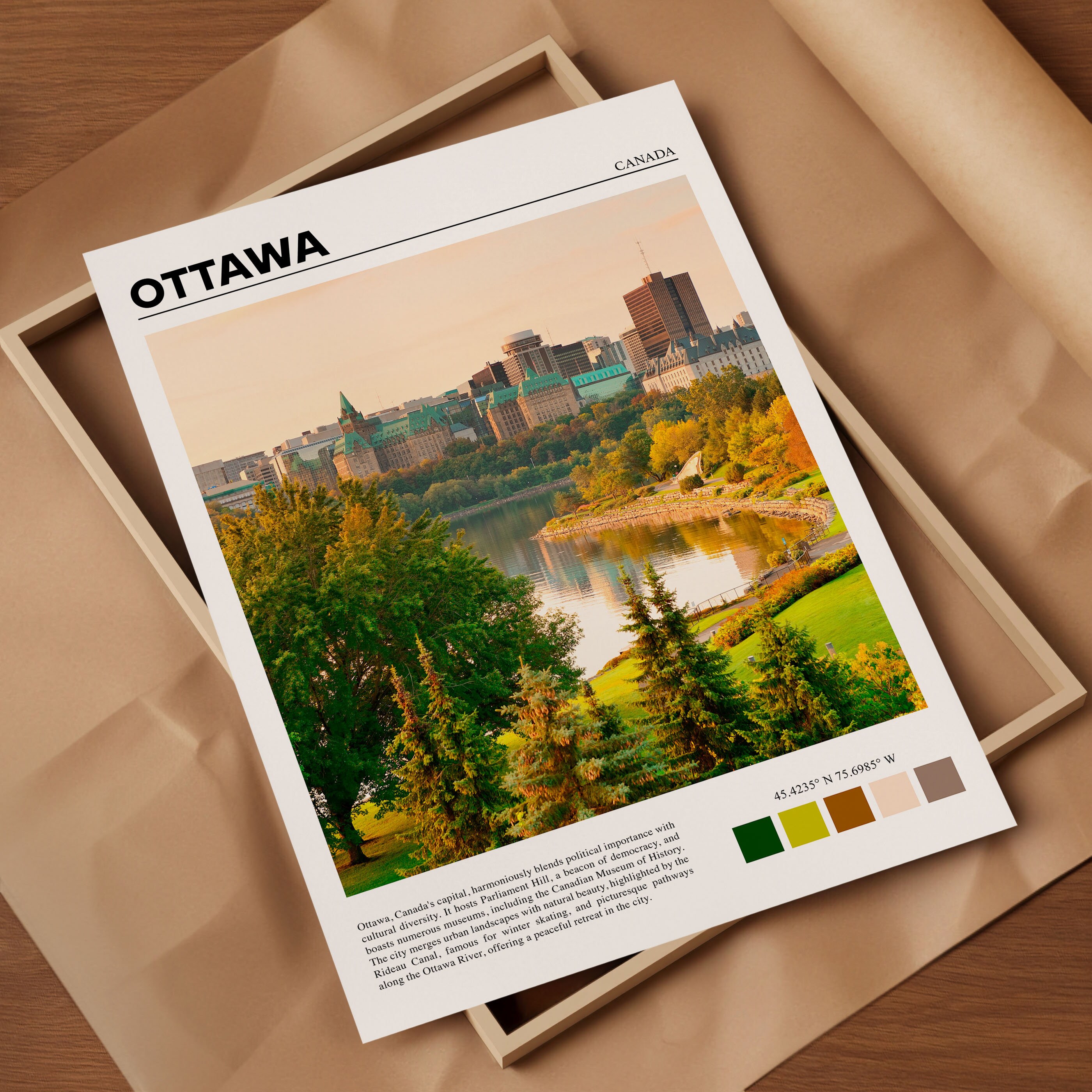 Ottawa Print, Ottawa Poster, Ottawa Wall Art, Ottawa Art Print, Ottawa ...