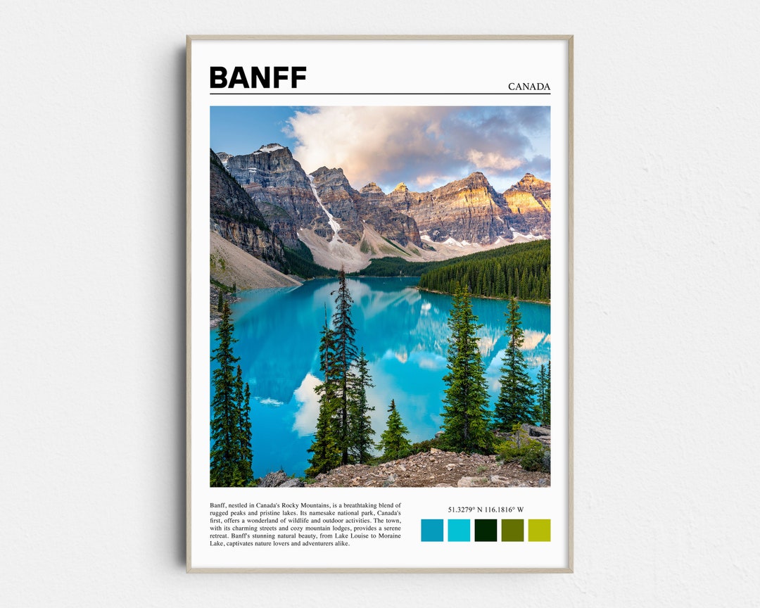 Banff Print, Banff Wall Art, Banff Poster, Banff Photo, Banff Poster ...
