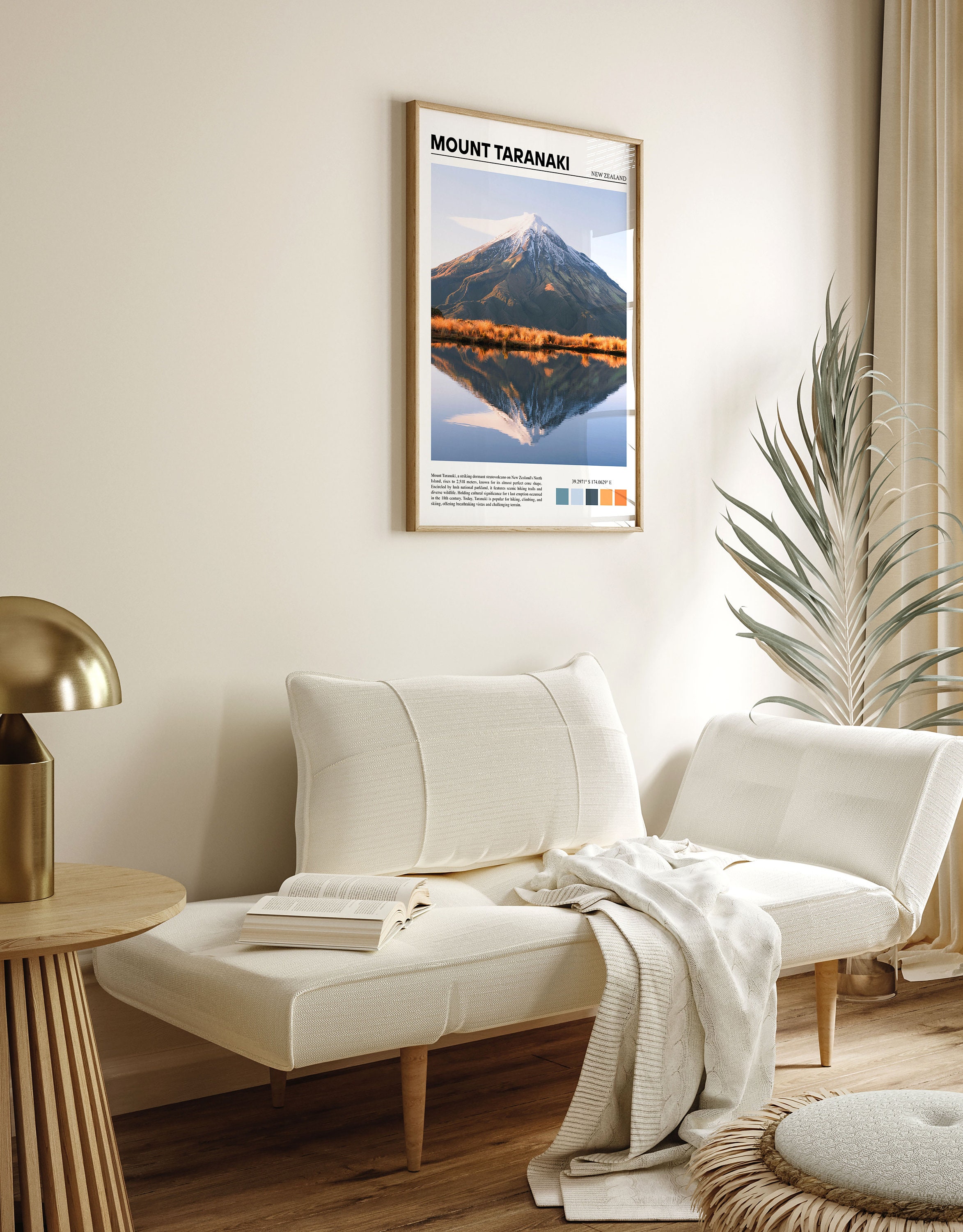 New Zealand Print, Mount Taranaki Print, Mount Taranaki Poster, Mount ...